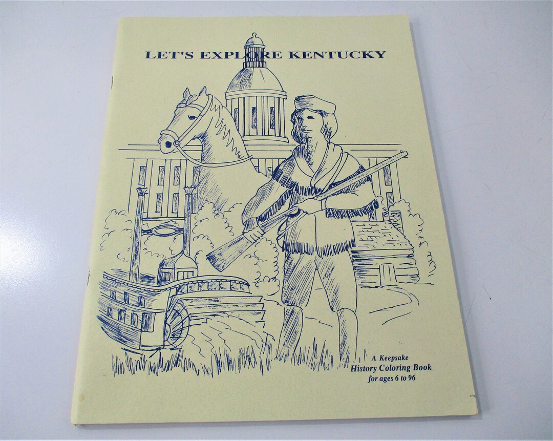 Lets Explore Kentucky a Keepsake History Coloring Book BK1736 - Etsy