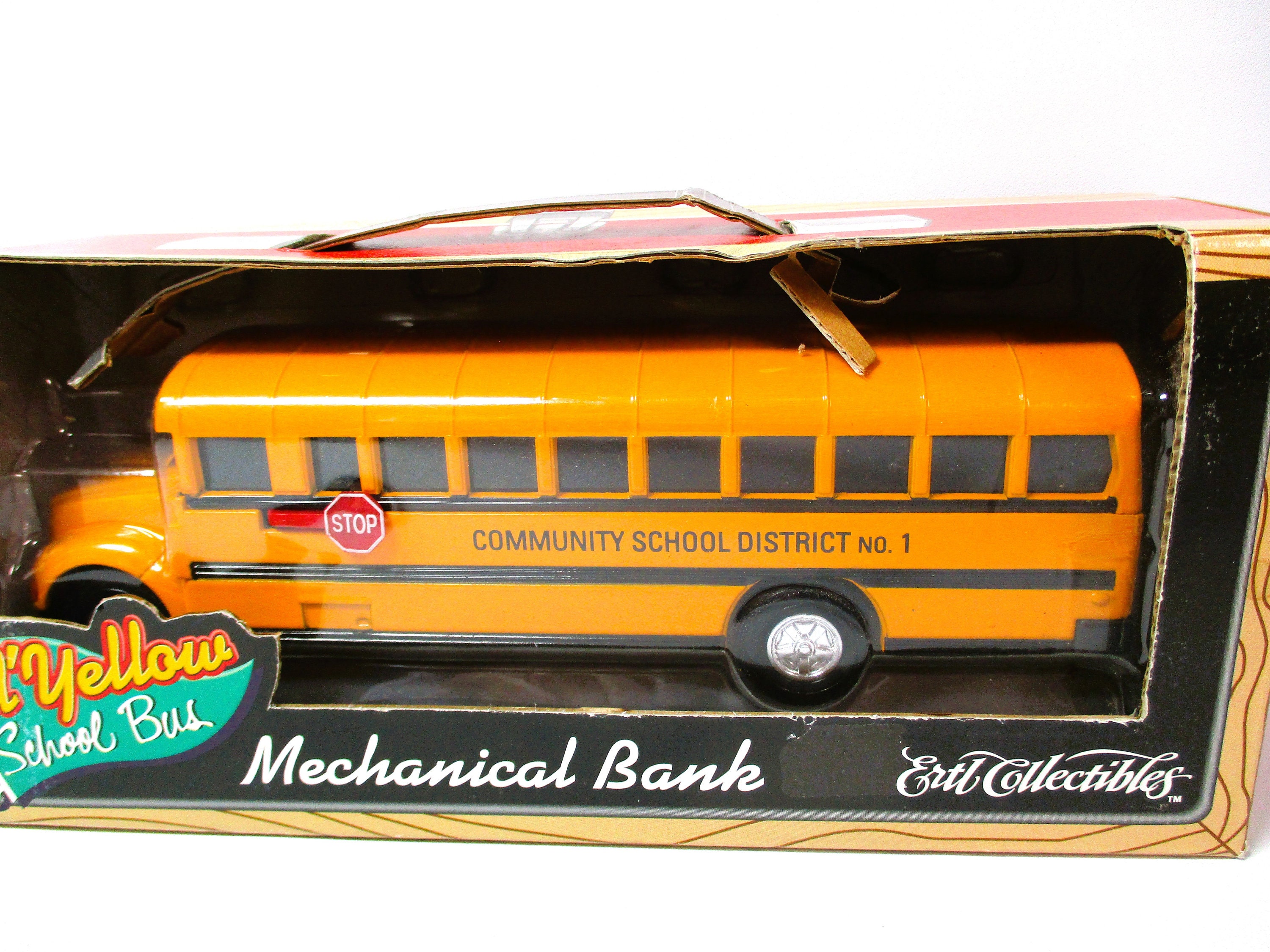 Ertl Collectibles Lil Yellow School Bus Mechanical Bank TB2298 - Etsy