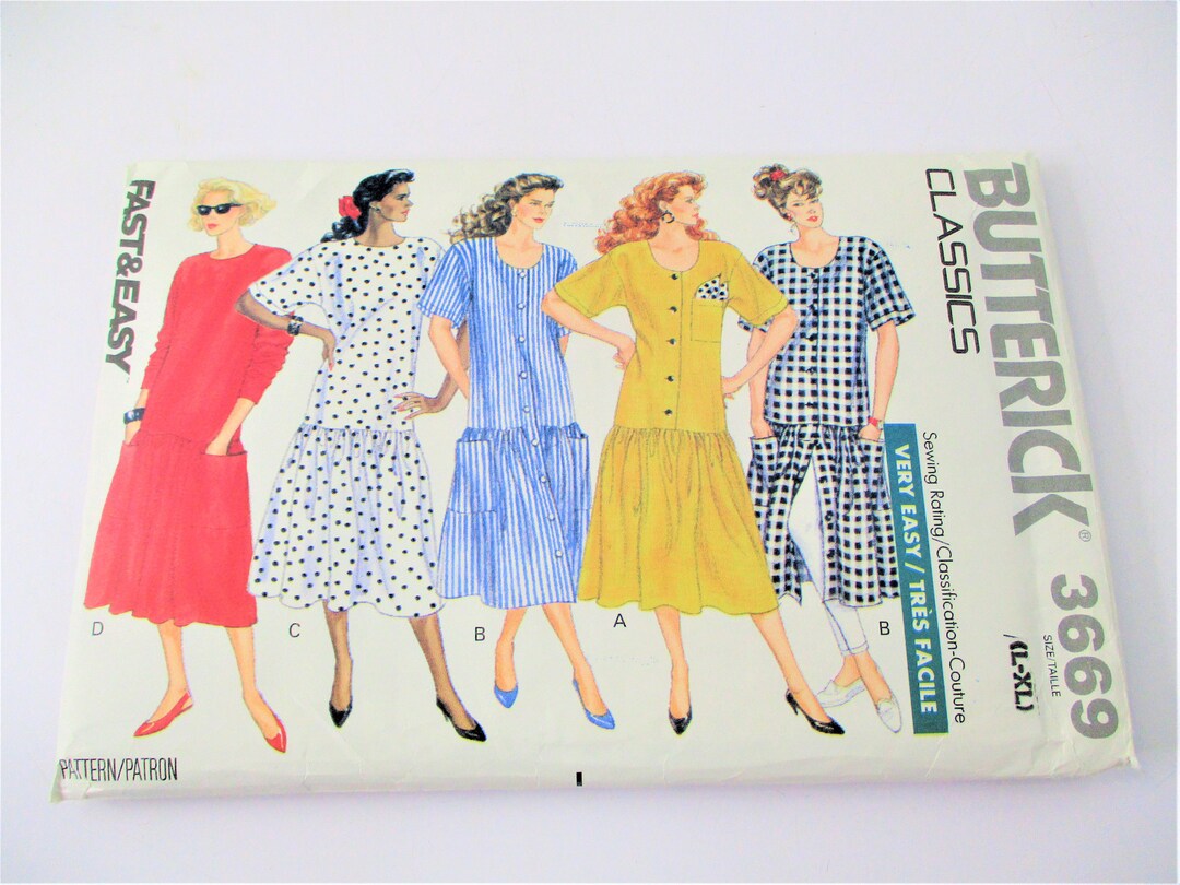 Butterick Classics Misses and Misses Petite Dress Pattern Size - Etsy