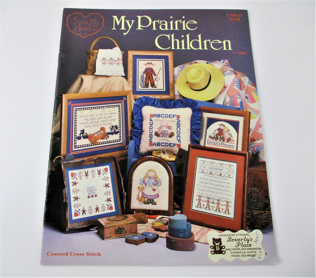 1986 My Prairie Children Counted Cross Stitch Pattern Booklet BK1946 - Etsy