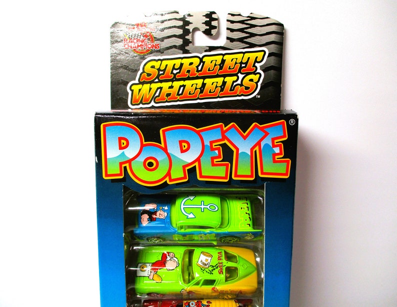 Racing Champions Popeye Street Wheels Five Pack Set TC2261 - Etsy