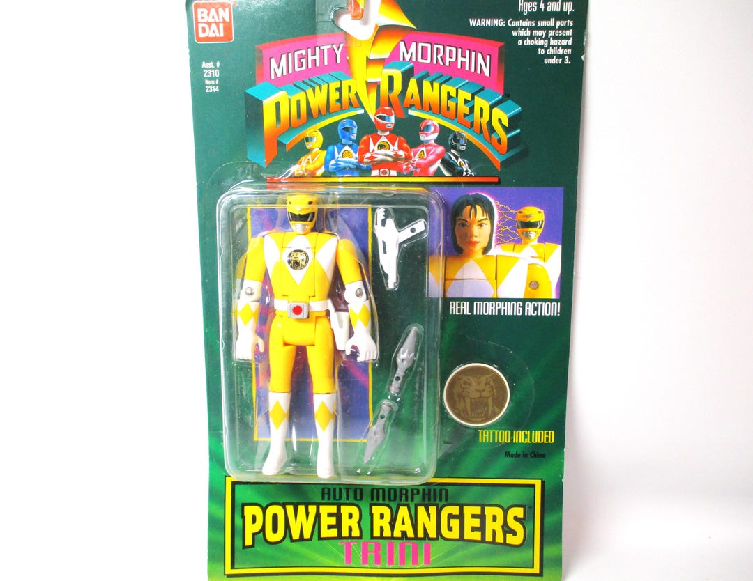 Mighty Morphin Power Rangers Auto Morphin Trini Toy TS2911 - Etsy