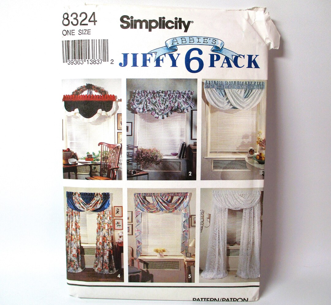 Simplicity Window Treatments Pattern PT2449 - Etsy