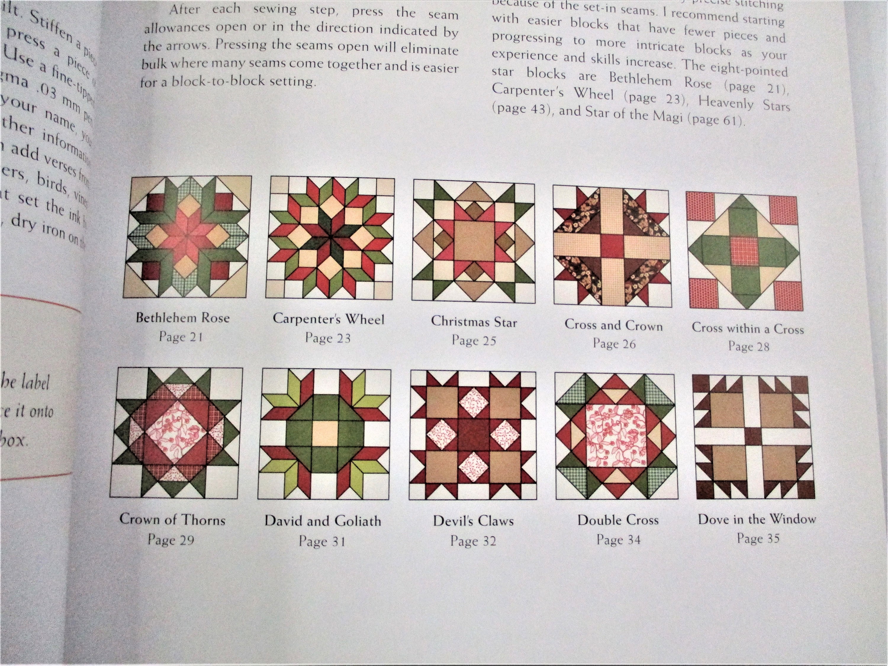 More Biblical Quilt Blocks New Inspirational Designs Softback Pattern ...