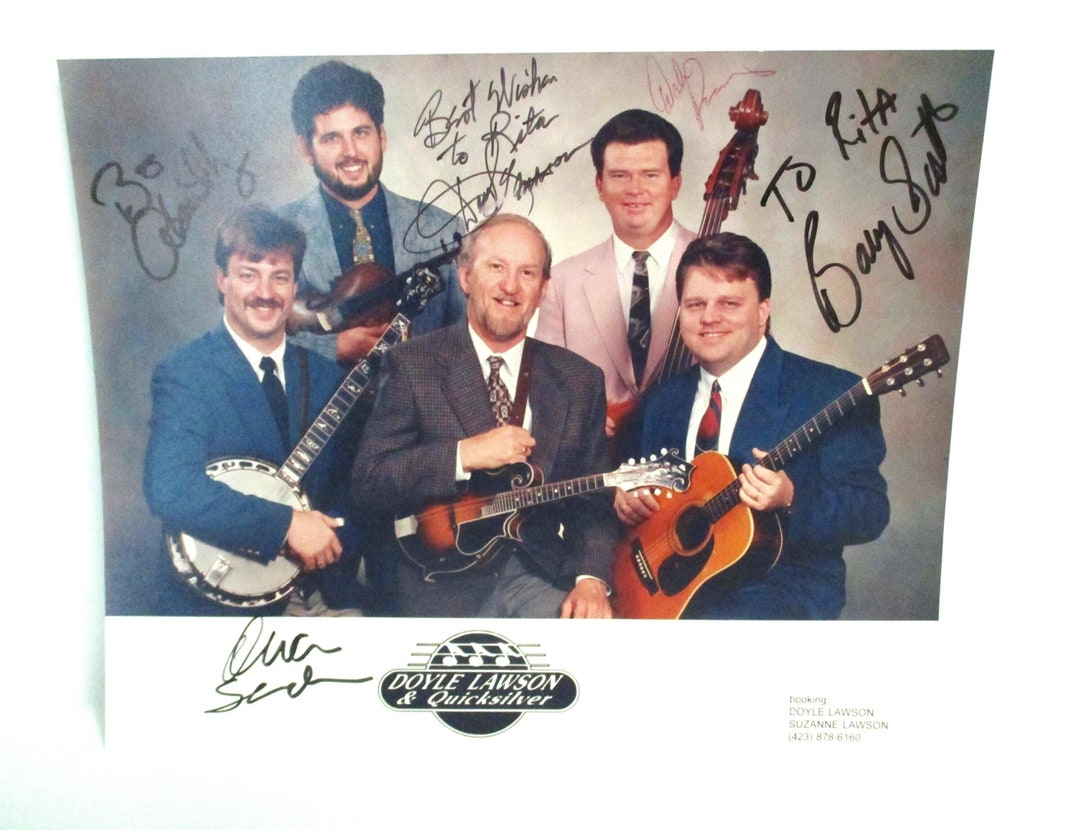 Doyle Lawson and Quicksilver Signed Band Photo BK2735 - Etsy