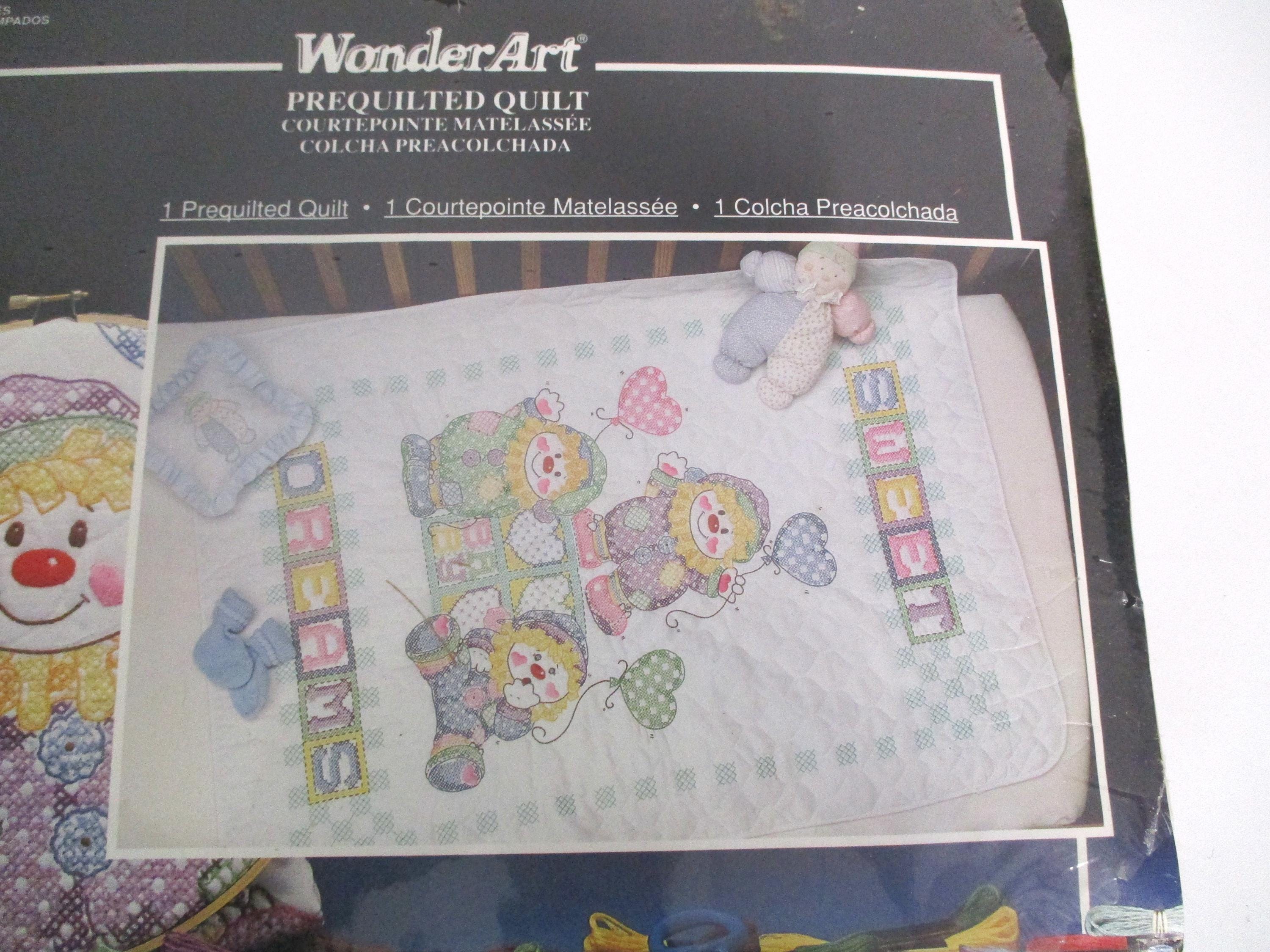 Wonderart Clown Prequilted Quilt Cross Stitch Kit CK3123 - Etsy