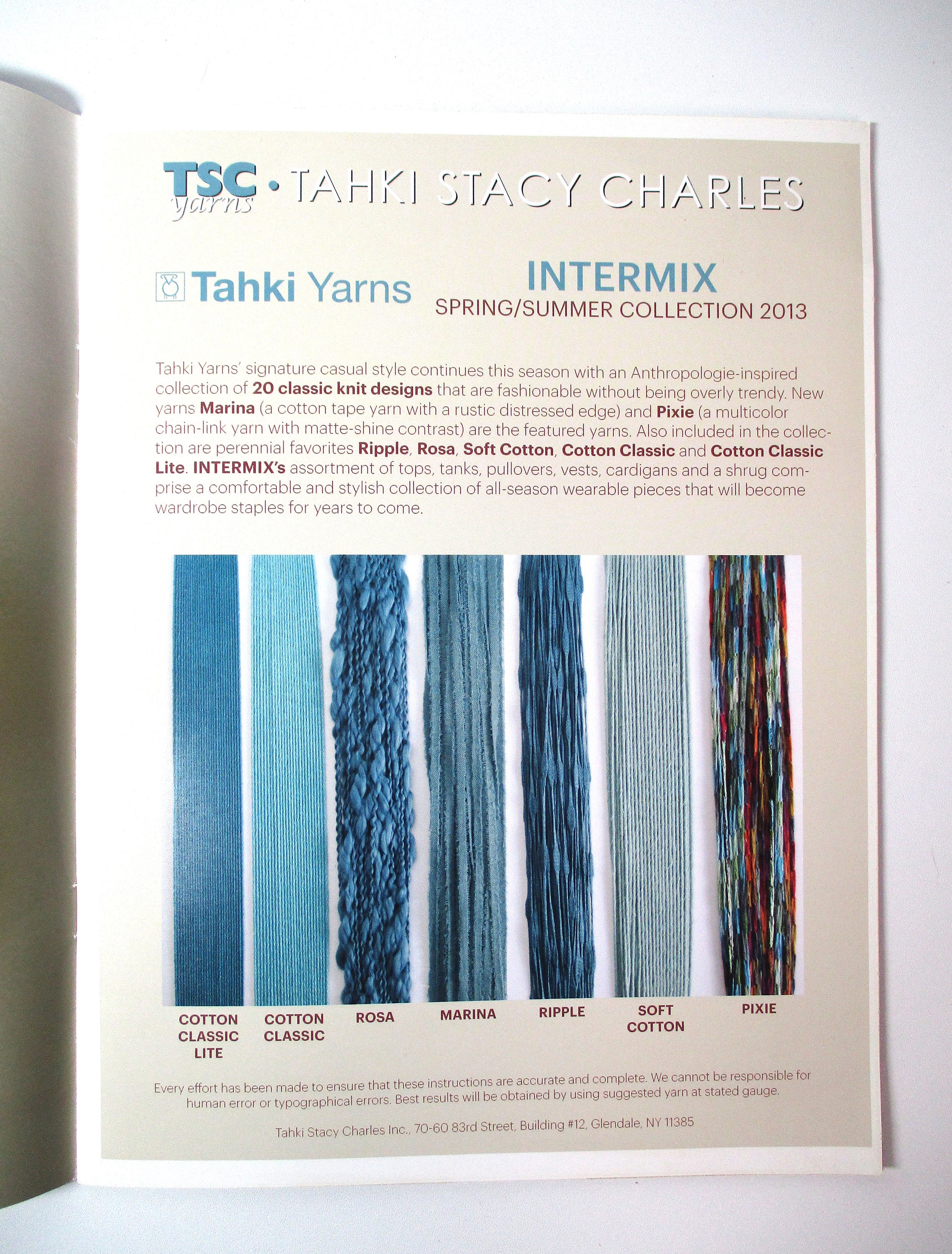 Stacy Charles Intermix Spring Summer Knit Pattern Book BK2361 - Etsy