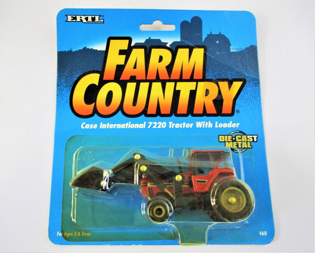 1994 Ertl Farm Country Case International 7220 Tractor With Loader ...
