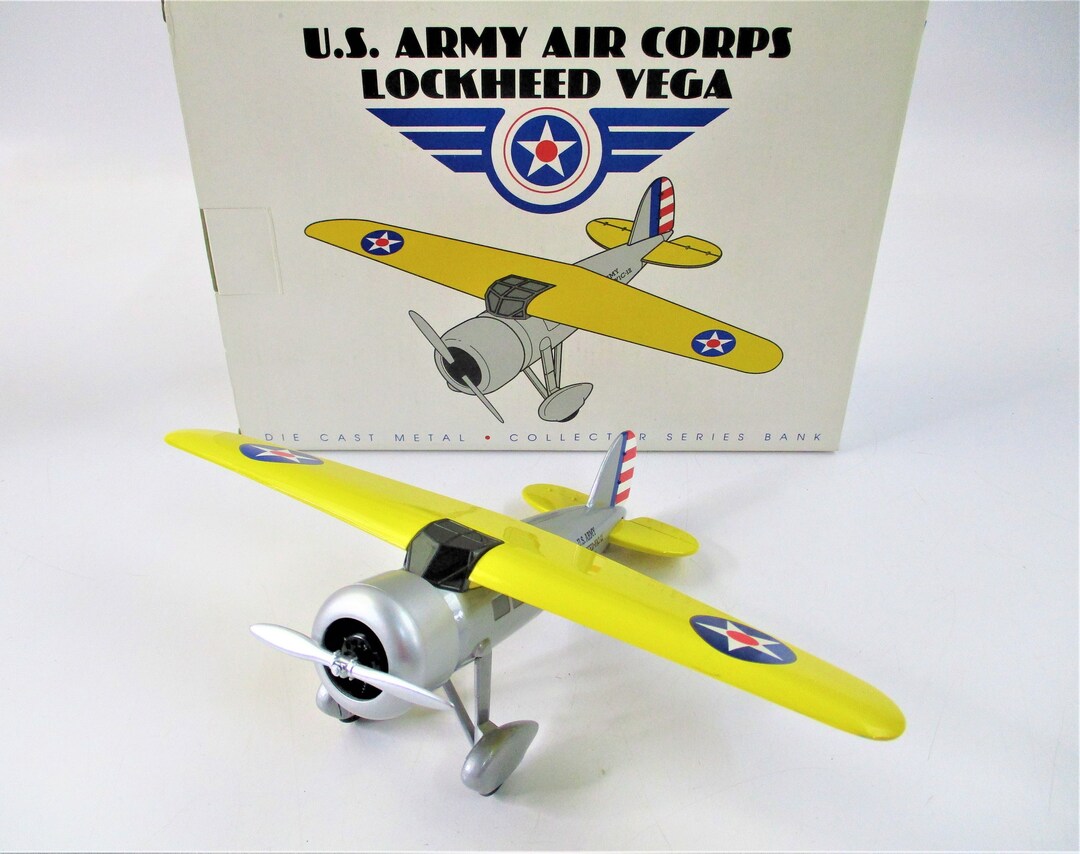 1992 U.S. Army Air Corps Lockheed Vega Diecast Metal Collector Series ...