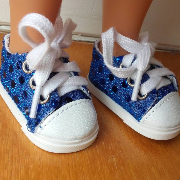 Royal Blue Sequin Shoes - Etsy