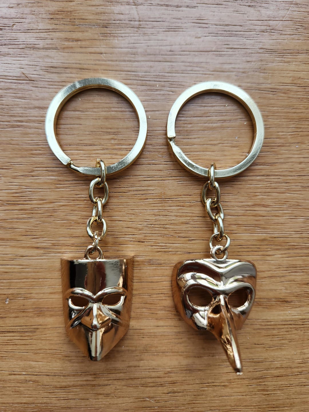 Mini Casanova or Venetian Zanni Mask Key Ring Zanni Mask - Commedia ...