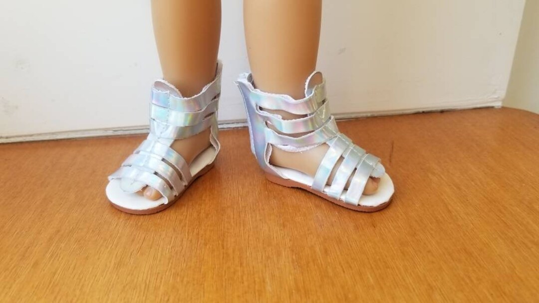 Shoes Sandals Silver Doll Kidz n Cats Götz Maru and Friends Paola Reina ...