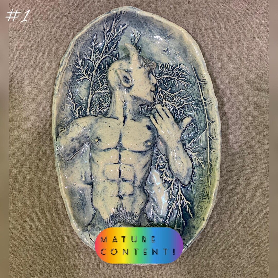 Original Art Male Sculpture Ceramic Figurine Man Body Statue Queer Art ...