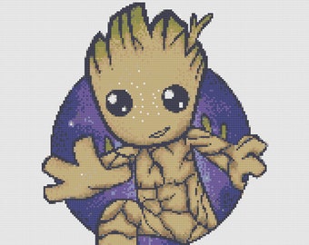 Groot Cross Stitch | Etsy