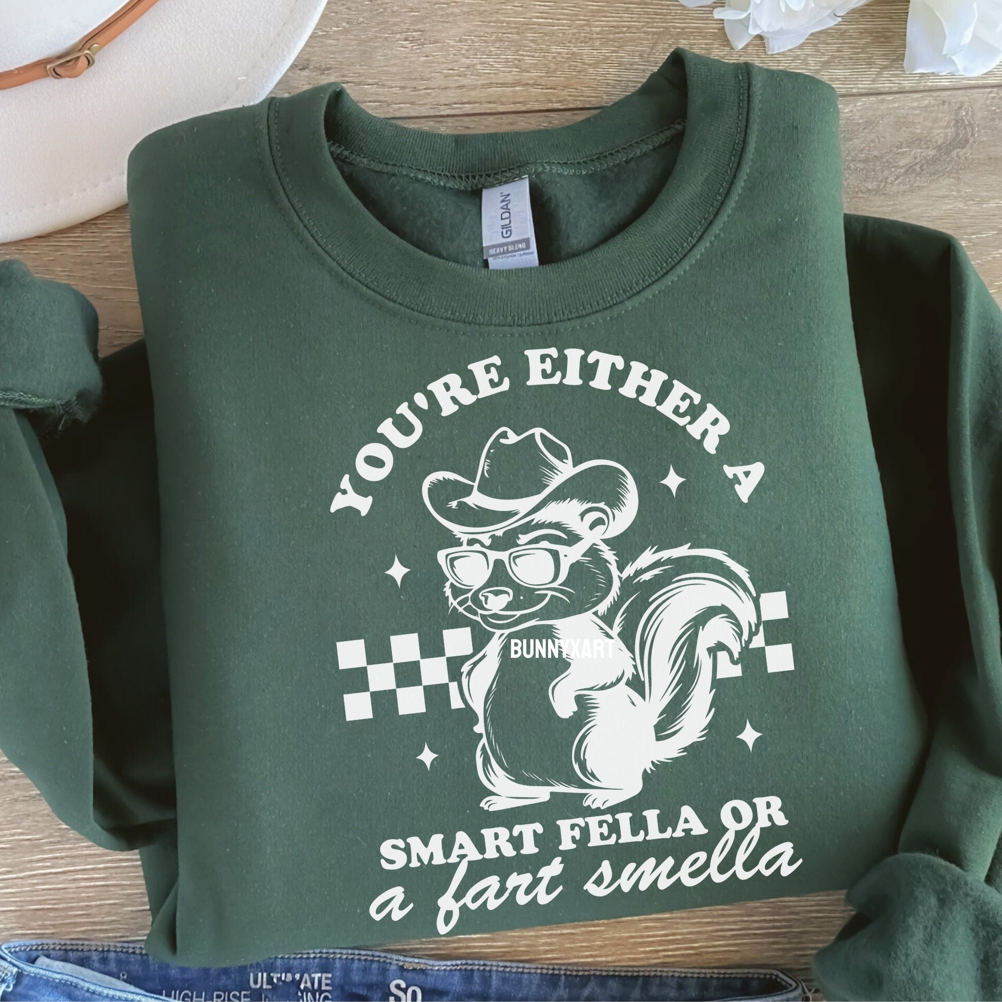 You Are Either A Smart Fella or A Fart Smella, SVG PNG Files, Vintage ...