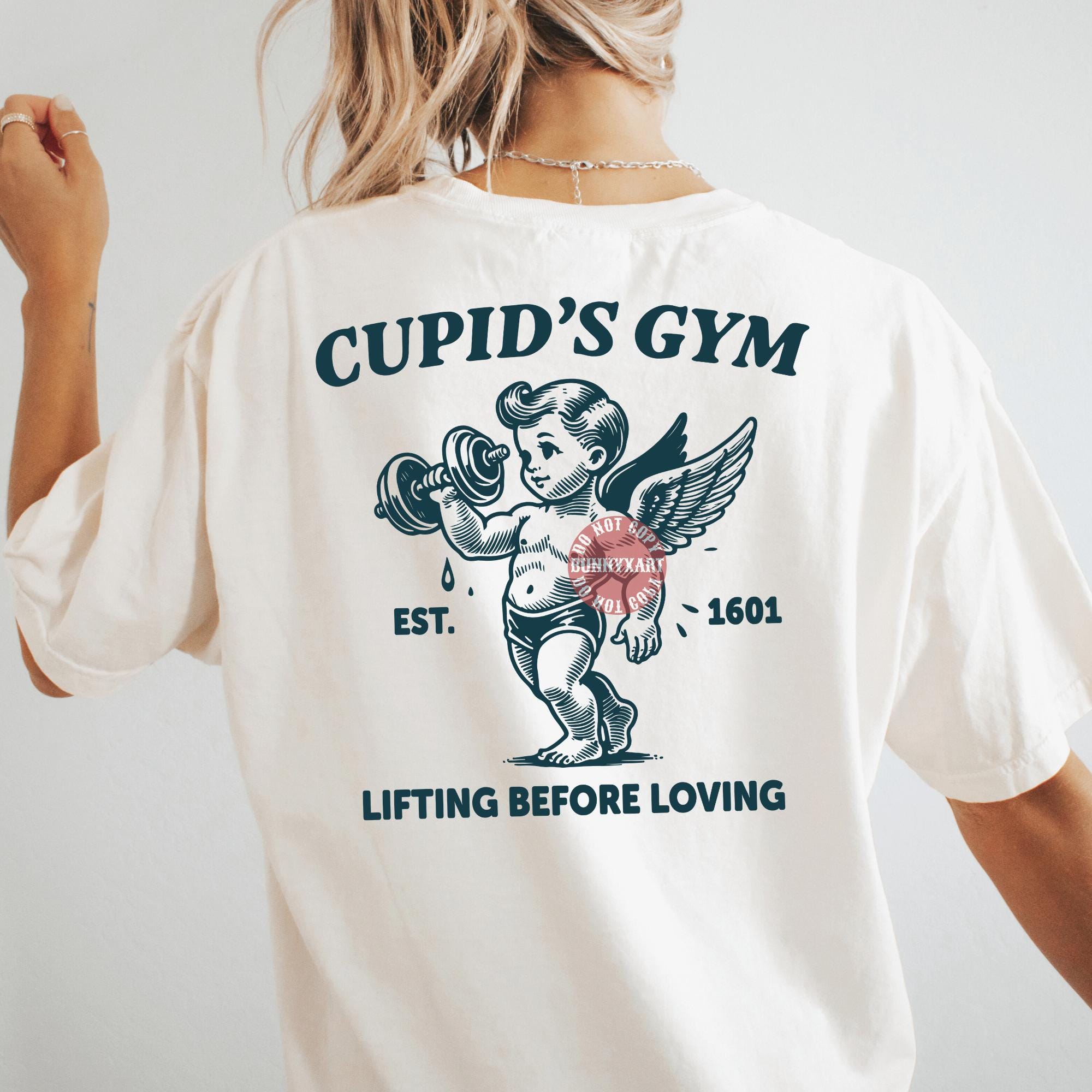 Cupid's Gym SVG PNG, Lifting Before Loving Sublimation, Funny Valentine ...