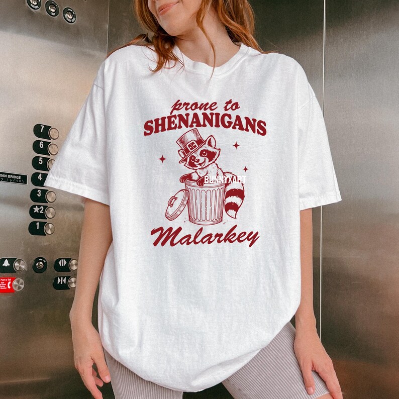 Prone to Shenanigans and Malarkey SVG PNG, Funny Raccoon, St Patricks ...