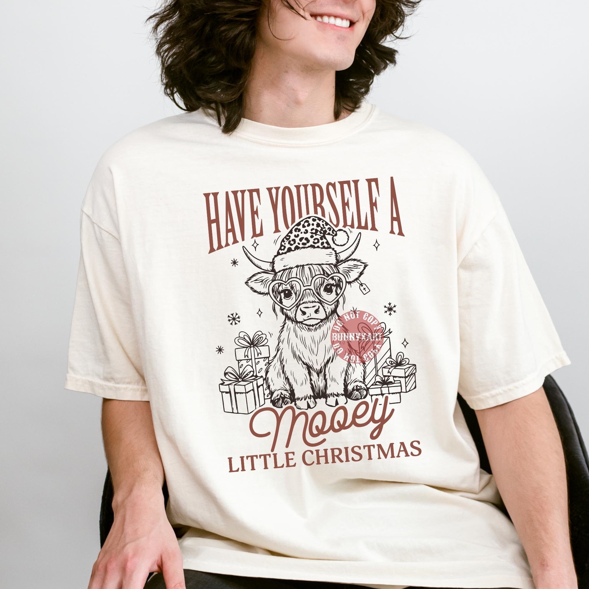 Highland Cow Have Yourself A Mooey Little Christmas SVG PNG, Funny Cow ...
