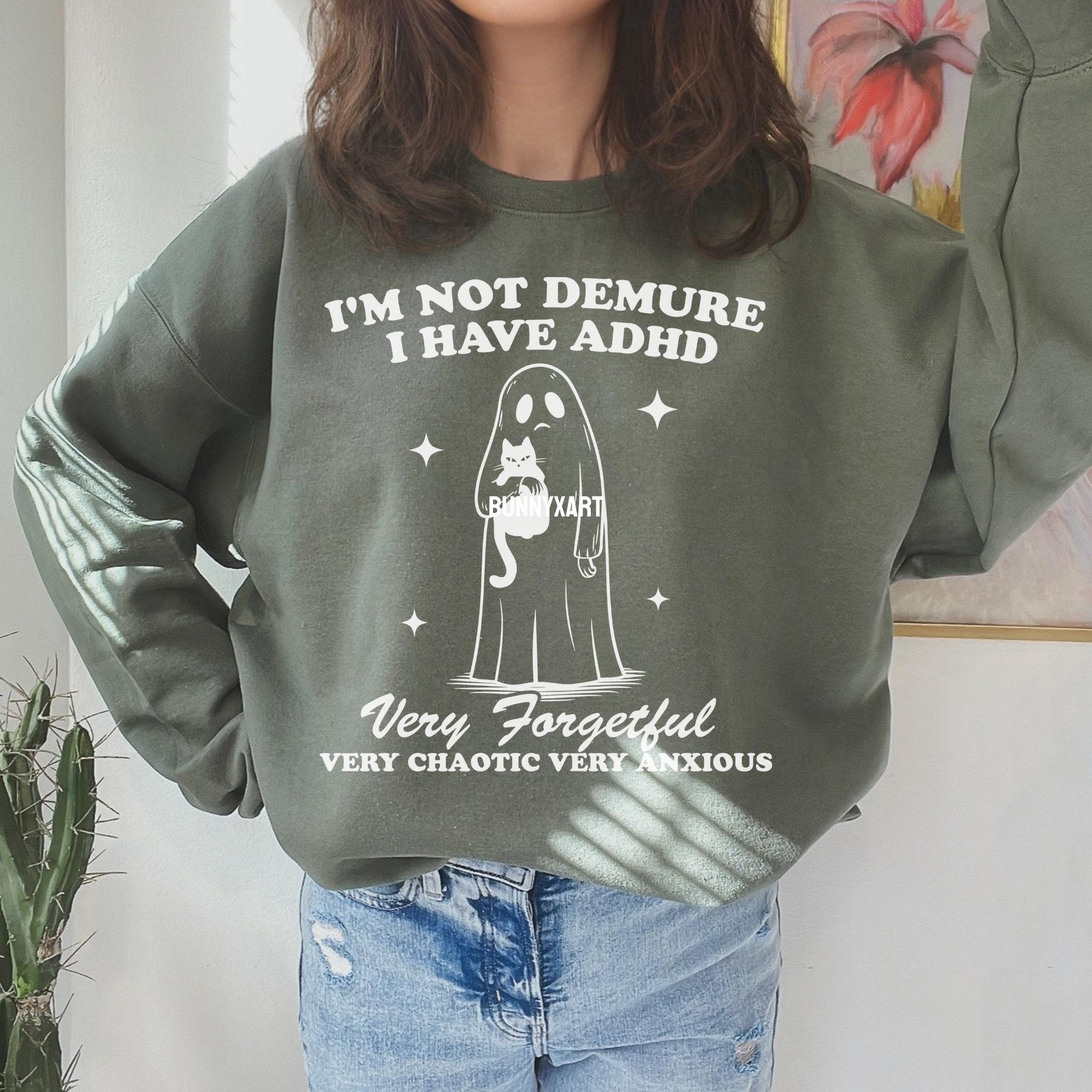 I’m Not Demure, I Have ADHD, SVG PNG, Funny Demure Shirt Design, Funny ...
