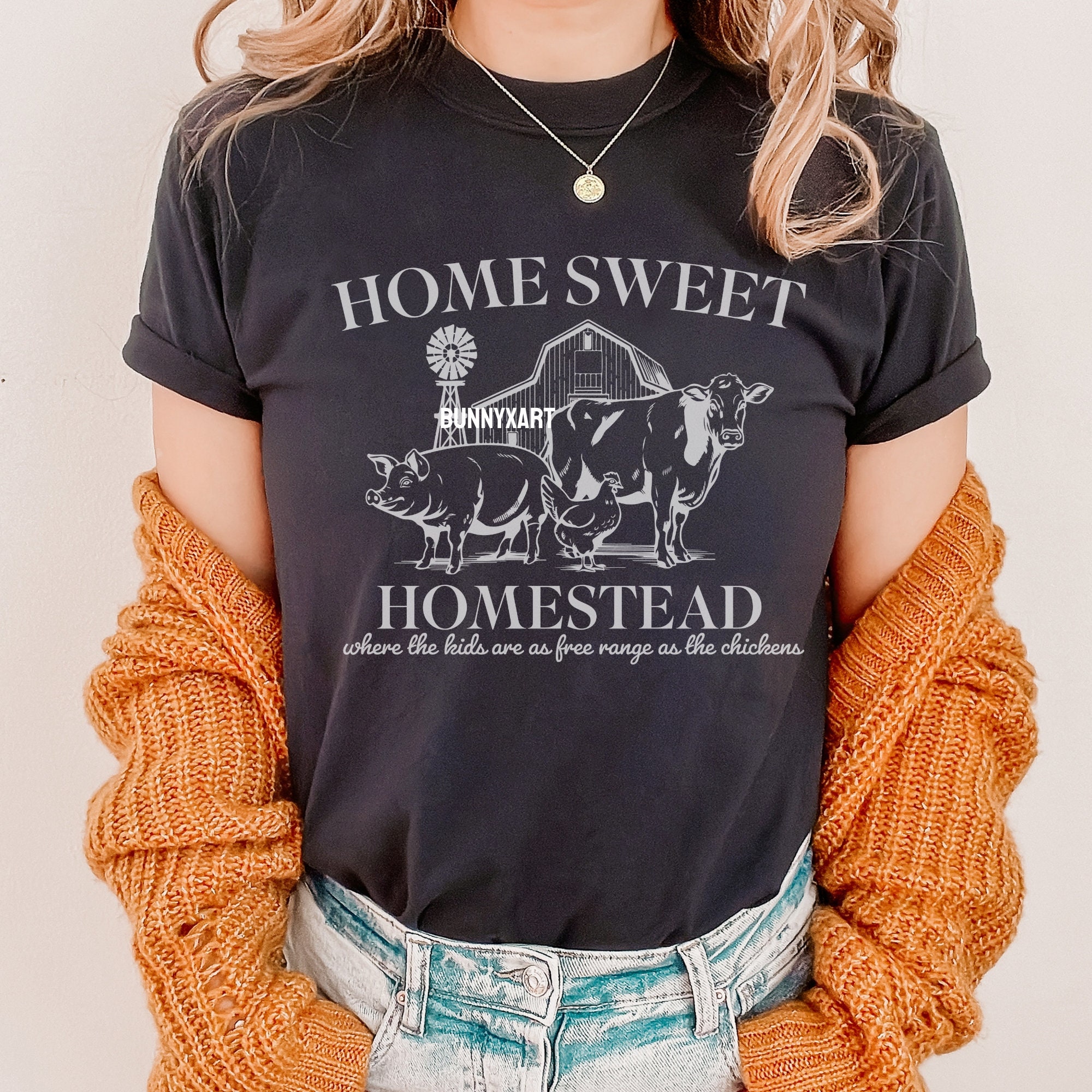 Home Sweet Homestead SVG PNG, Vintage Farm Life Shirt Design, Cow Png ...