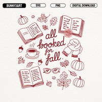 Fall Bookish Clipart Retro Autumn Reading Png Cozy Readers Png Cozy ...