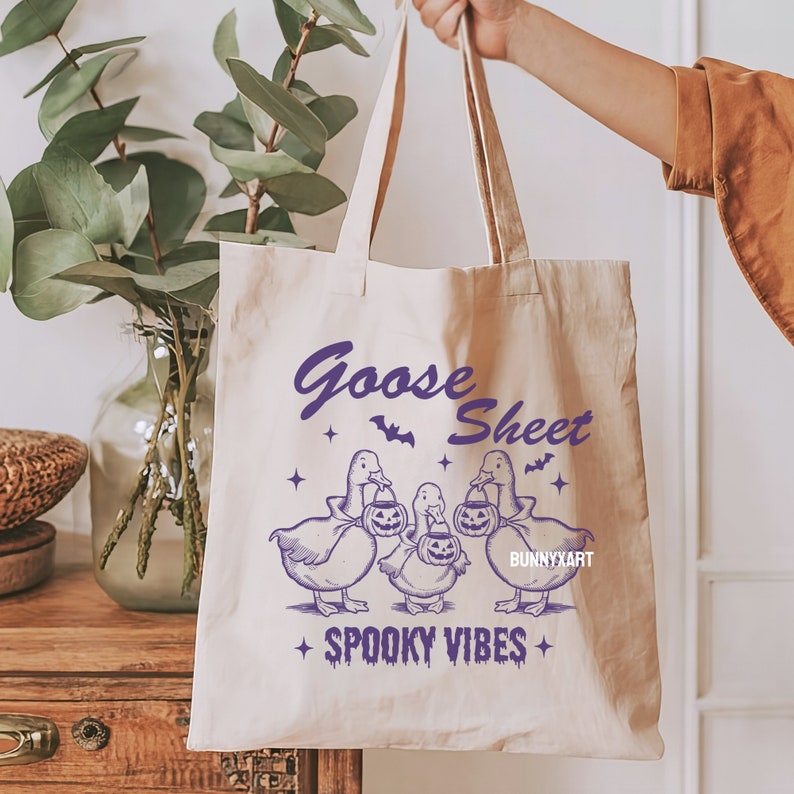 Halloween Goose, SVG PNG Files, Goose Sheet Spooky Vibes, Funny Goose ...