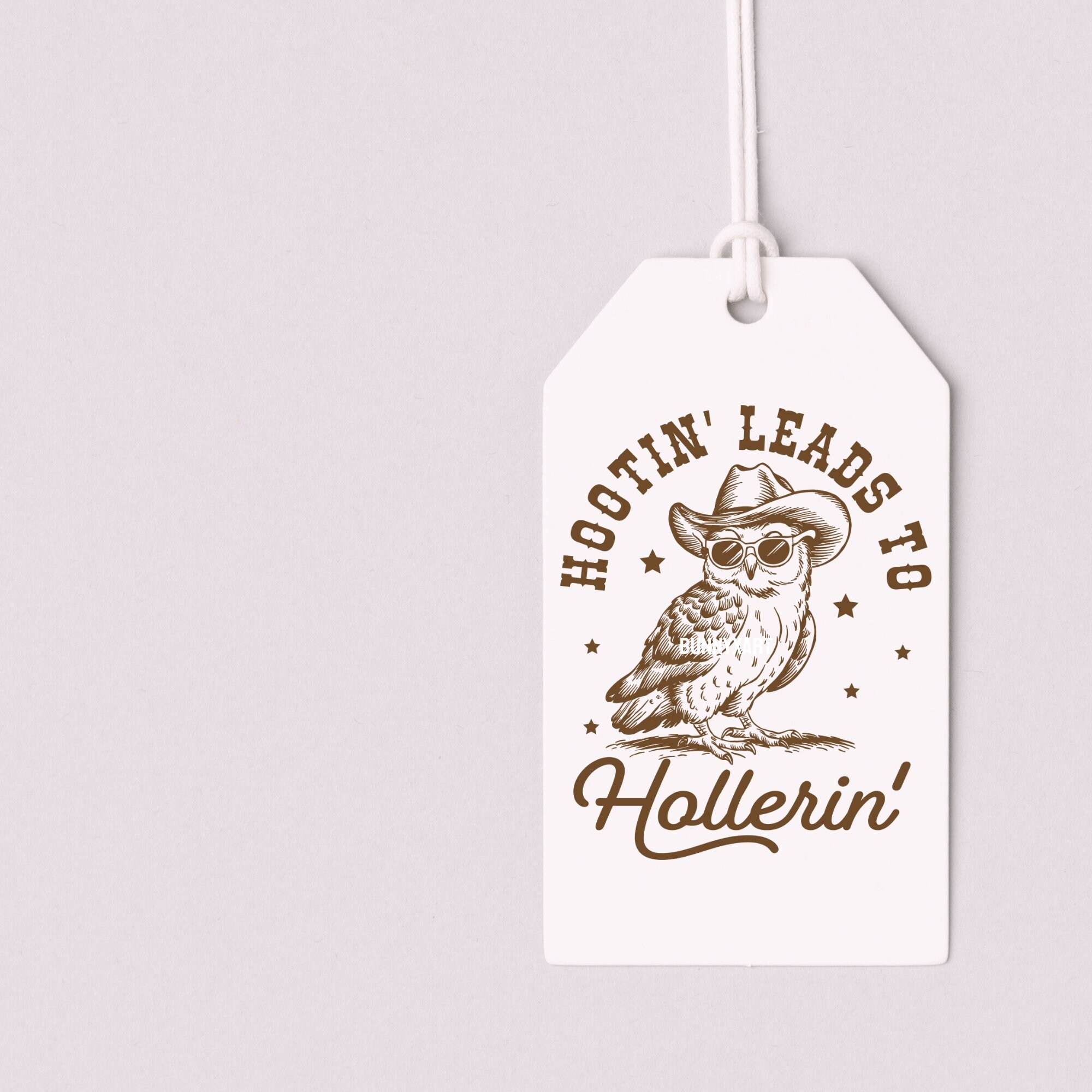 Hootin' Leads to Hollerin, SVG PNG Files, Vintage Western Owl Design ...