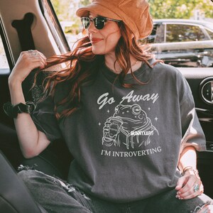 Go Away I'm Introverting, SVG PNG Files, Funny Coffee Frog Shirt, Ugly ...