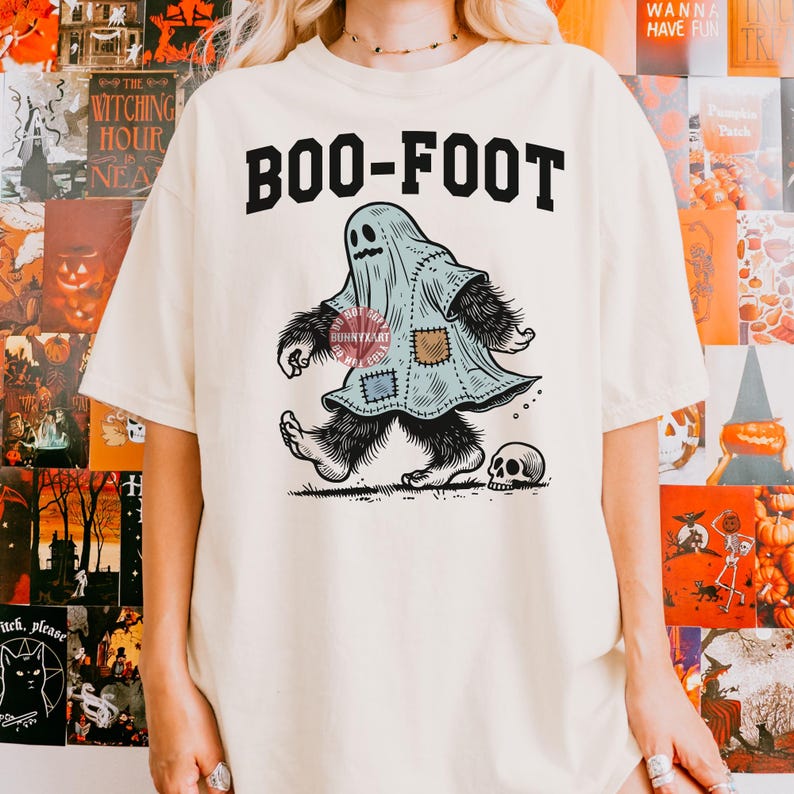 Funny Bigfoot Ghost SVG: Spooky Halloween Sasquatch (digital Download ...