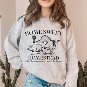 Home Sweet Homestead SVG PNG, Vintage Farm Life Shirt Design, Cow Png ...