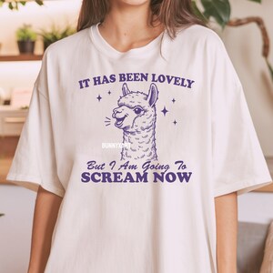 Screaming Alpaca, It Has Been Lovely but I Am Going to Scream Now, SVG ...