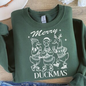 Merry Duckmas SVG PNG, Funny Christmas Duck Svg, Santa Duck Png, Trendy ...