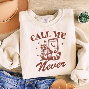 Call Me Never SVG PNG, Funny Valentines Raccoon, Vintage Retro Raccoon ...