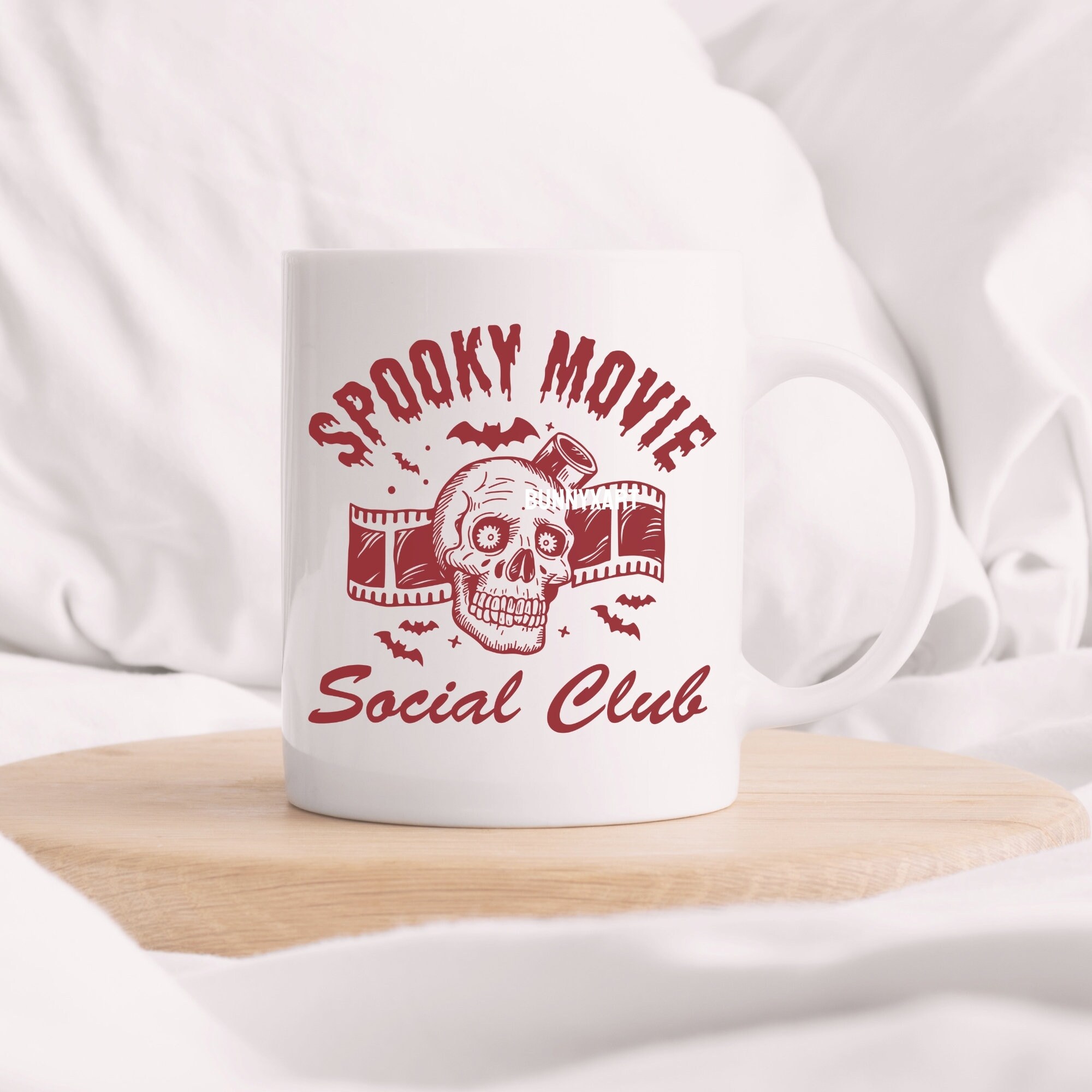 Spooky Movie Social Club SVG PNG Files, Trendy Funny Skeleton Halloween ...