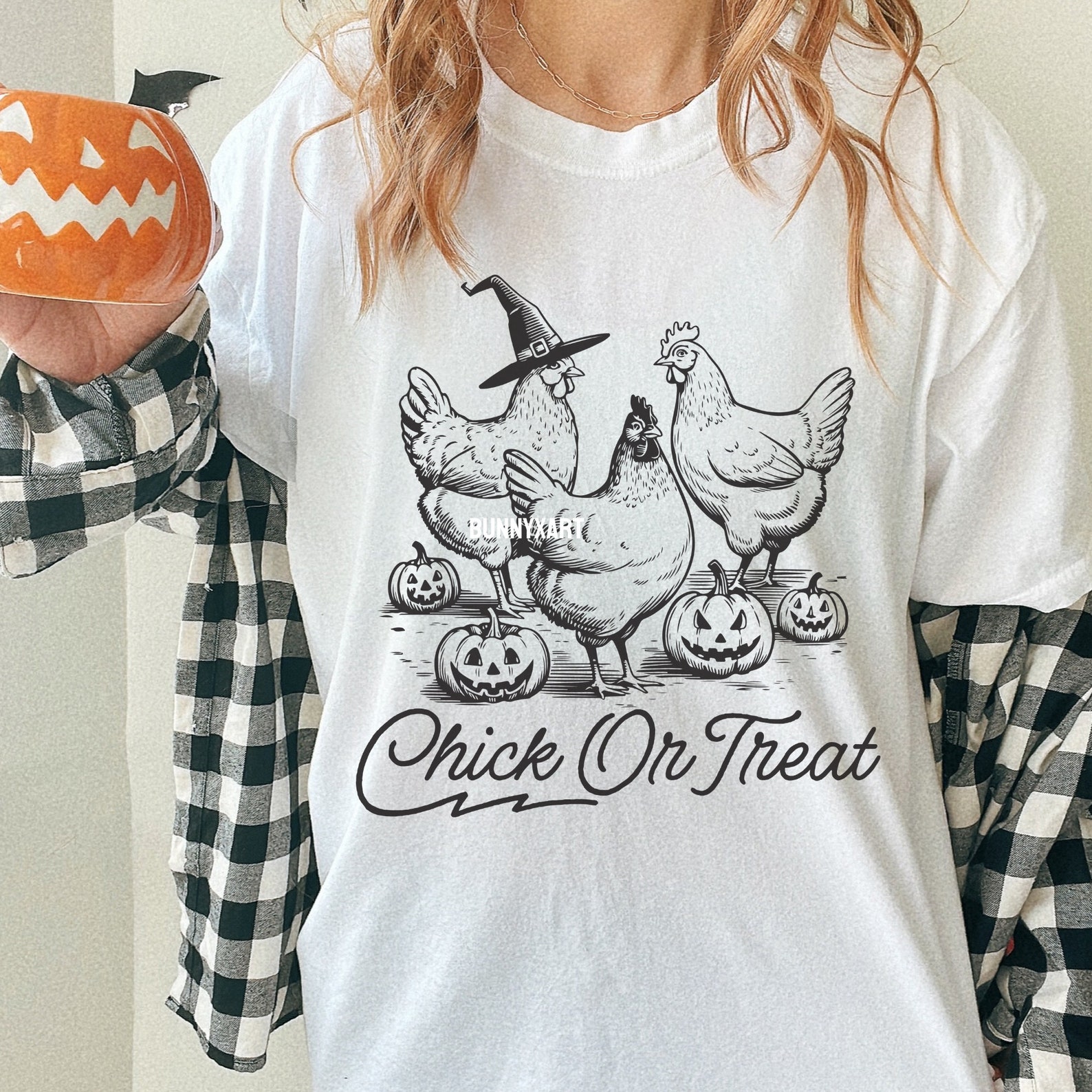 Chick or Treat SVG PNG, Vintage Halloween Chicken Witch, Ghost Chickens ...