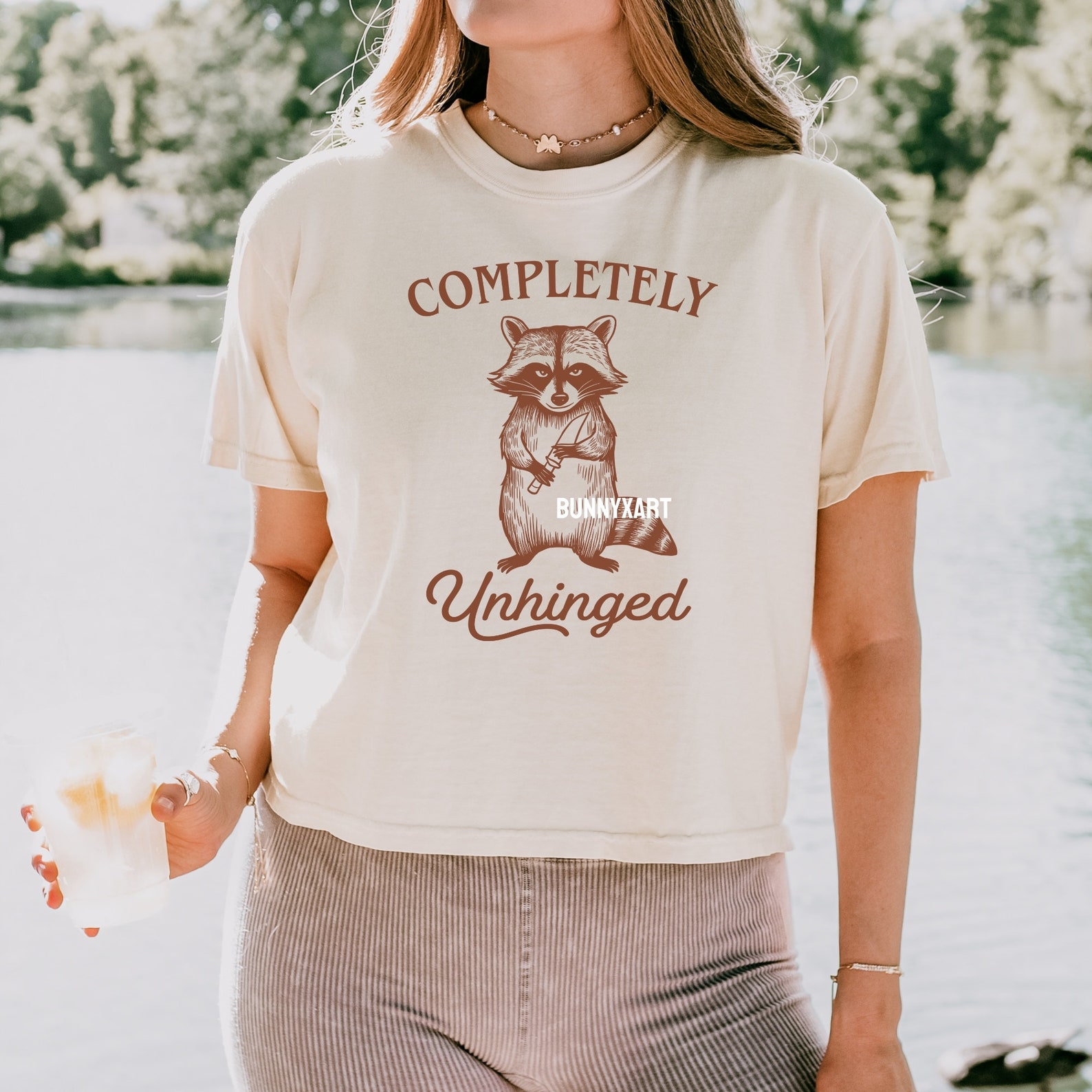 Completely Unhinged, SVG PNG Files, Retro Funny Raccoon Design, Trendy ...