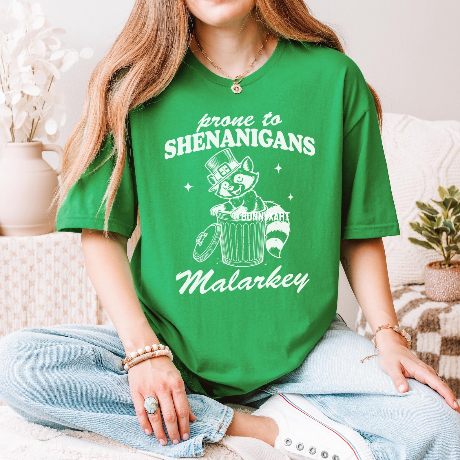 Prone to Shenanigans and Malarkey SVG PNG, Funny Raccoon, St Patricks ...