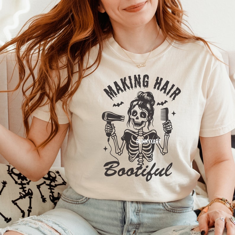 Making Hair Bootiful SVG PNG Files, Hair Stylist Shirt Design, Funny ...