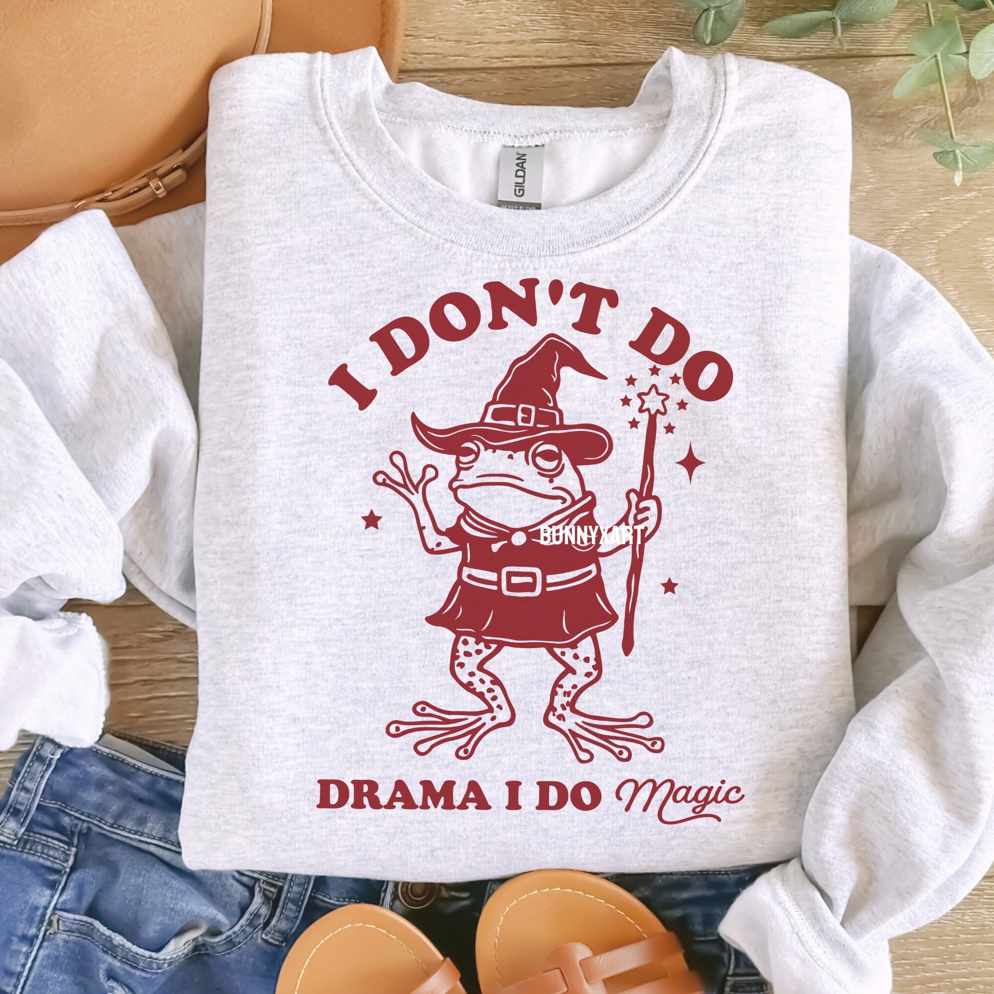 I Don't Do Drama I Do Magic SVG PNG Files, Funny Witch Frog Shirt ...