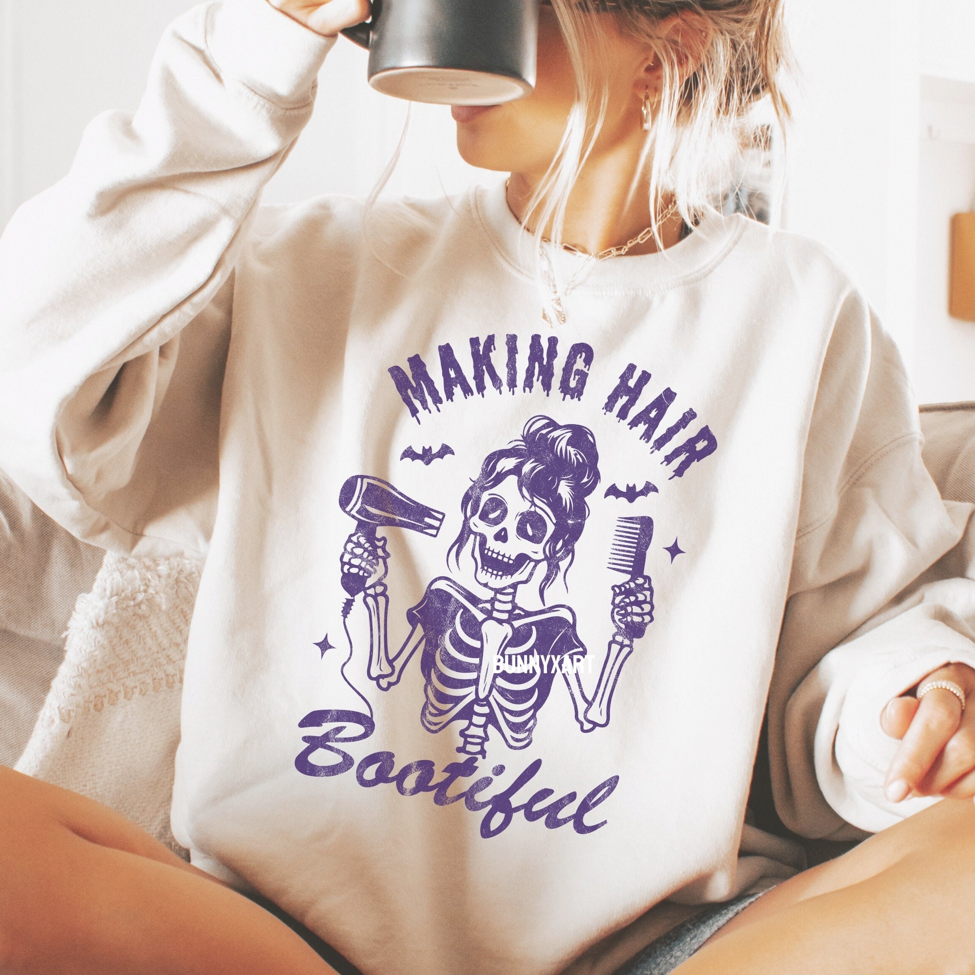 Making Hair Bootiful SVG PNG Files, Hair Stylist Shirt Design, Funny ...