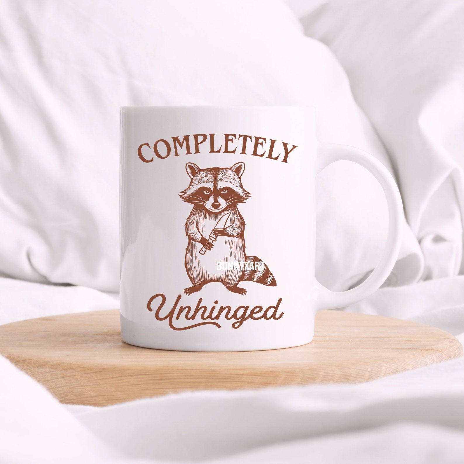 Completely Unhinged, SVG PNG Files, Retro Funny Raccoon Design, Trendy ...