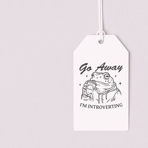 Go Away I'm Introverting, SVG PNG Files, Funny Coffee Frog Shirt, Ugly ...