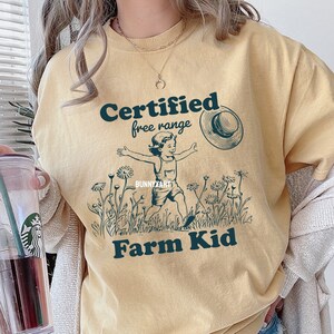 Free Range Farm Kid SVG PNG, Vintage Farm Kid Shirt Design, Life on the ...