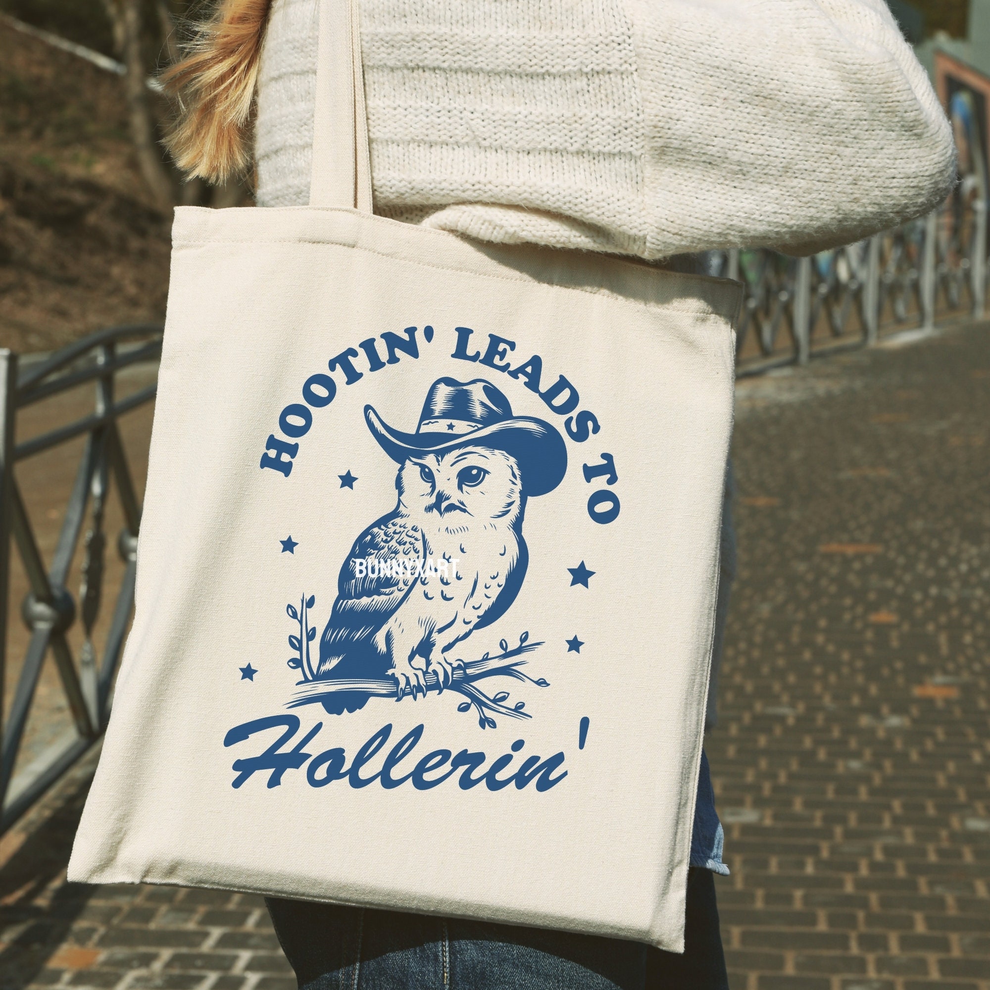 Hootin' Leads to Hollerin, SVG PNG Files, Funny Cowboy Owl PNG, Country ...