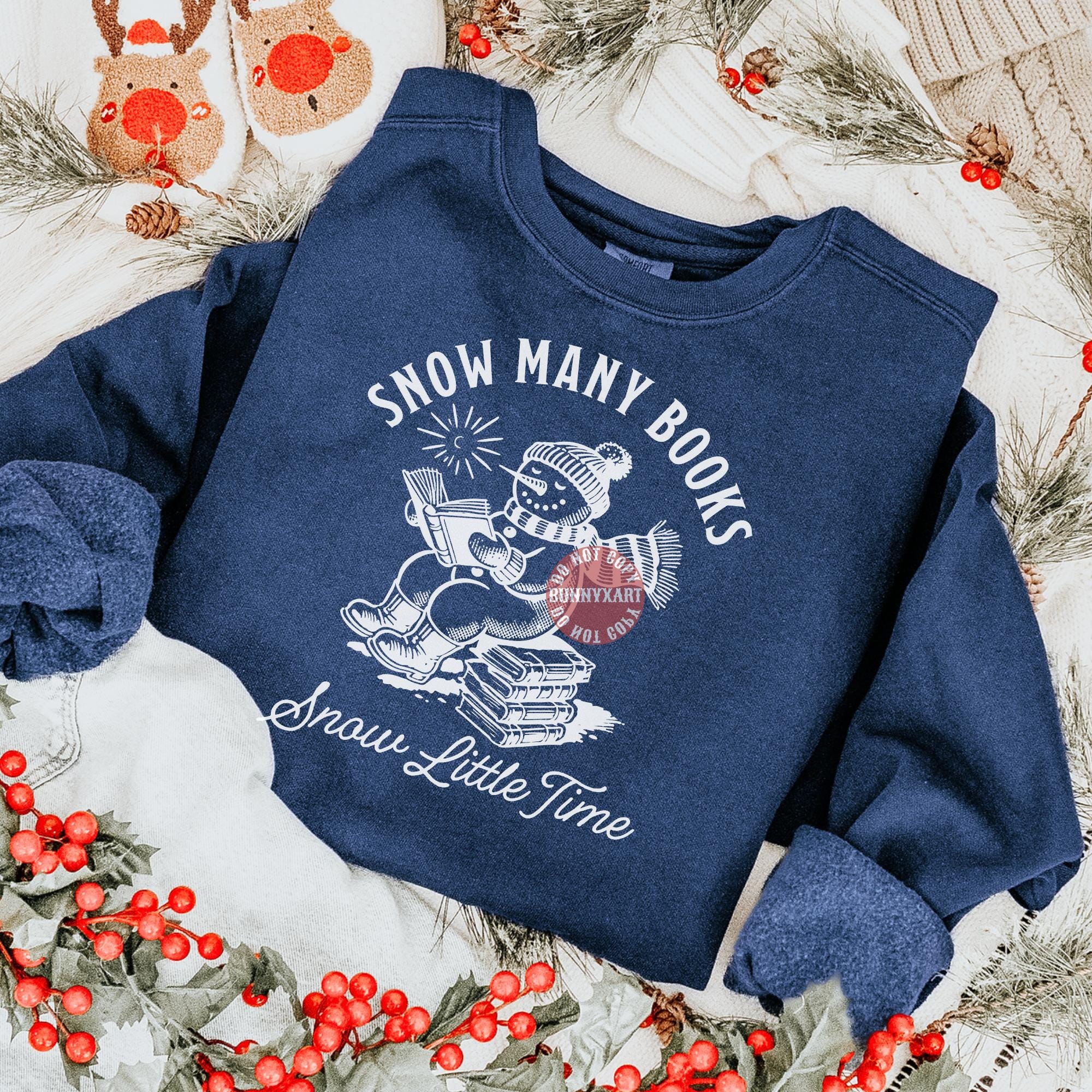 Snow Many Books Snow Little Time SVG PNG, Christmas Book Lover Gift ...