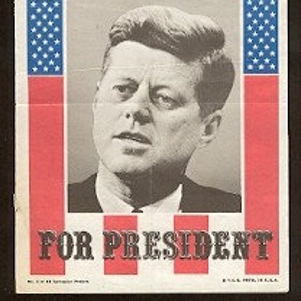 John F. Kennedy Campaign Poster - Etsy