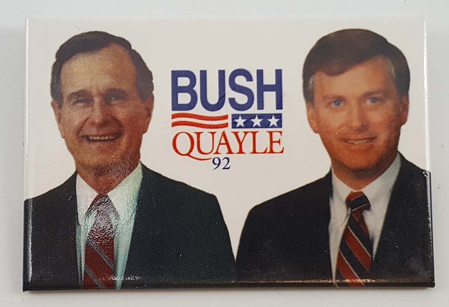 Original George Bush, Dan Quayle Président et Vice Président campagne ...