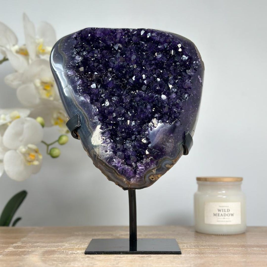 Top Grade Natural Amethyst Stone, Deep Purple Crystals - MWS1581 - Etsy