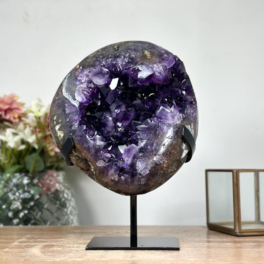 A Grade Amethyst Geode With Huge Crystals - MWS1225 - Etsy