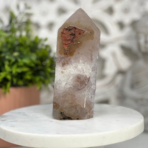 Natural Stone Obelisk Geode, Stone Point, Crystal Tower, Stone Obelisk ...